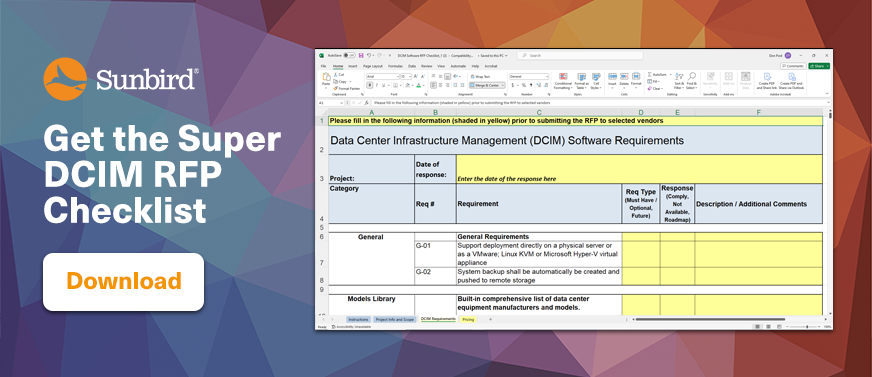DCIM Requirements - Super DCIM RFP Checklist | Sunbird DCIM